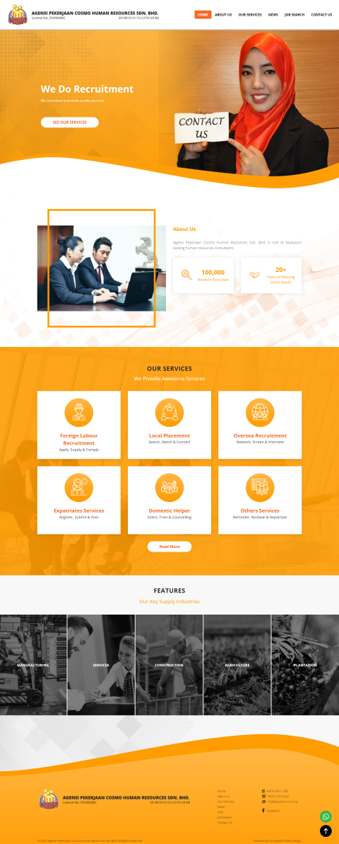 Portfolio - Web Design and Development | Orangesoft Malaysia