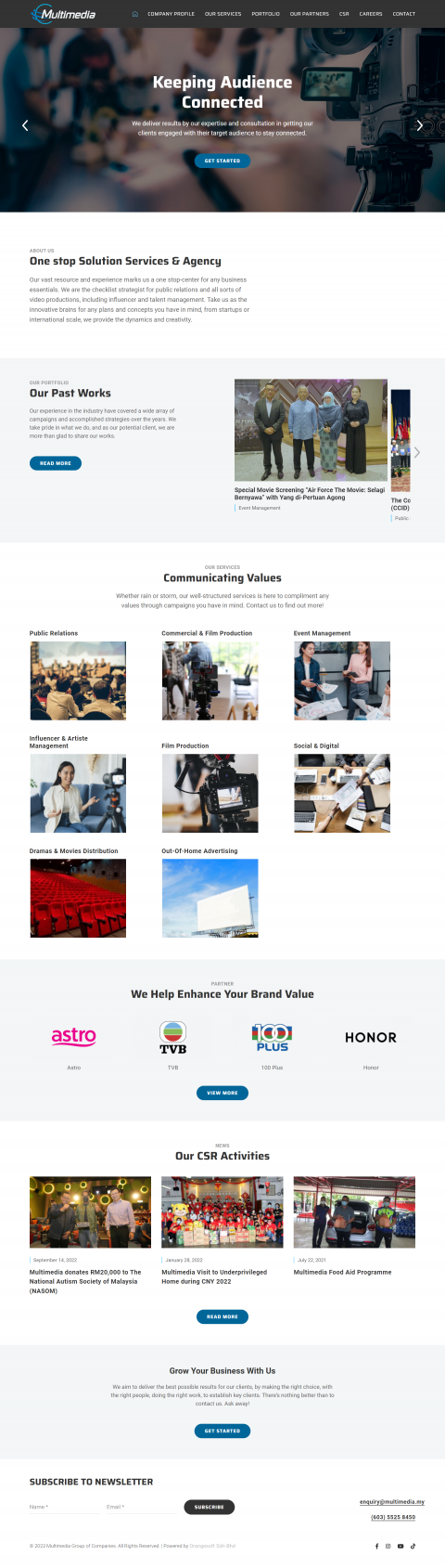 Portfolio - Web Design and Development | Orangesoft Malaysia